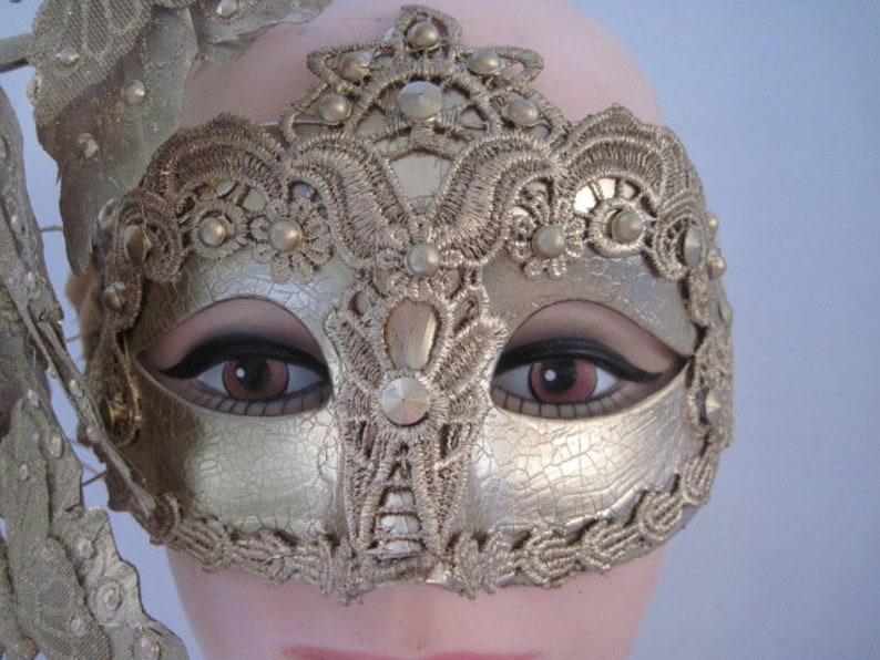 Gold Butterflies on a Gold Mask - Etsy