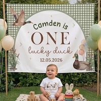 Painted Banner Template | Birthday Banner | Duck Duck Deuce Banner ...