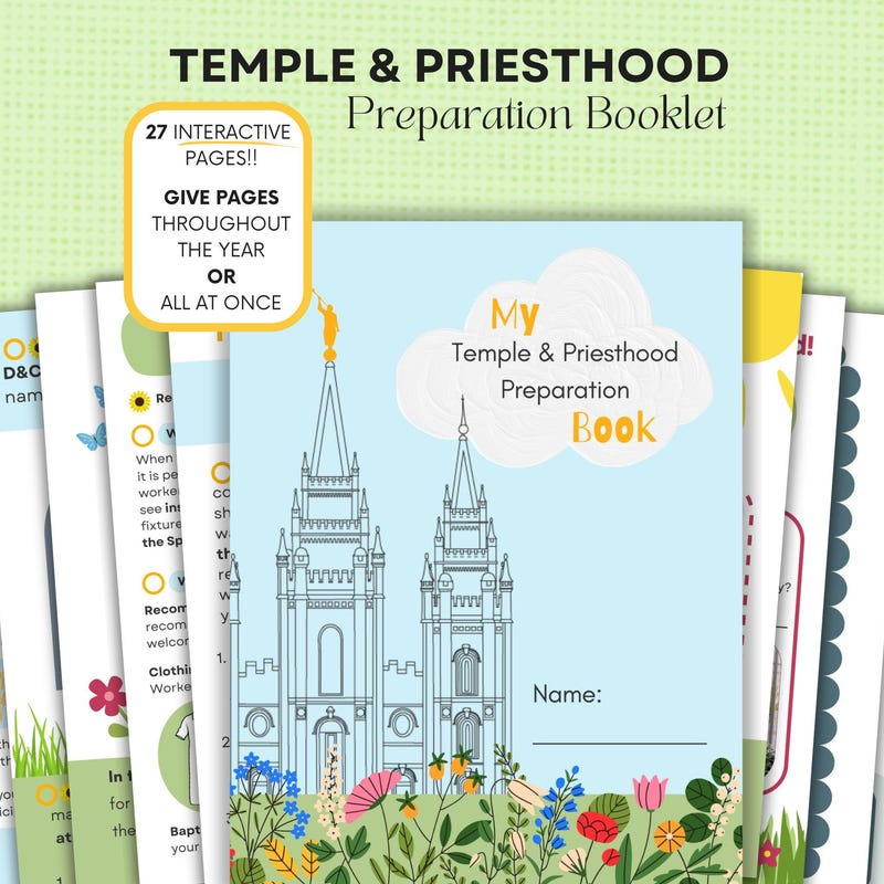 Temples Primary Activity - Etsy