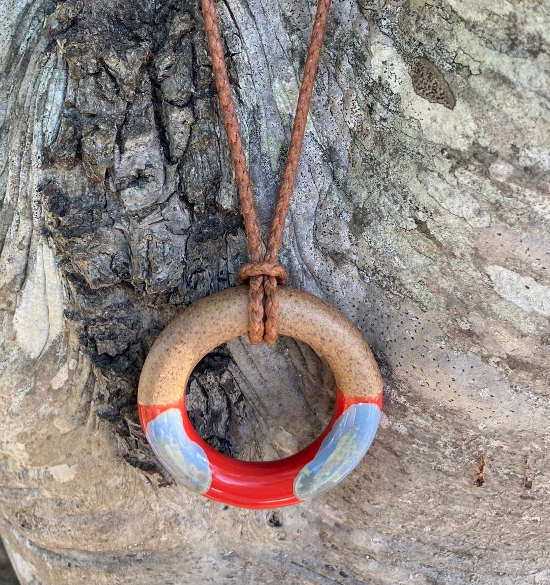 Porcelain and Bolo Cord Necklace - Etsy Hong Kong