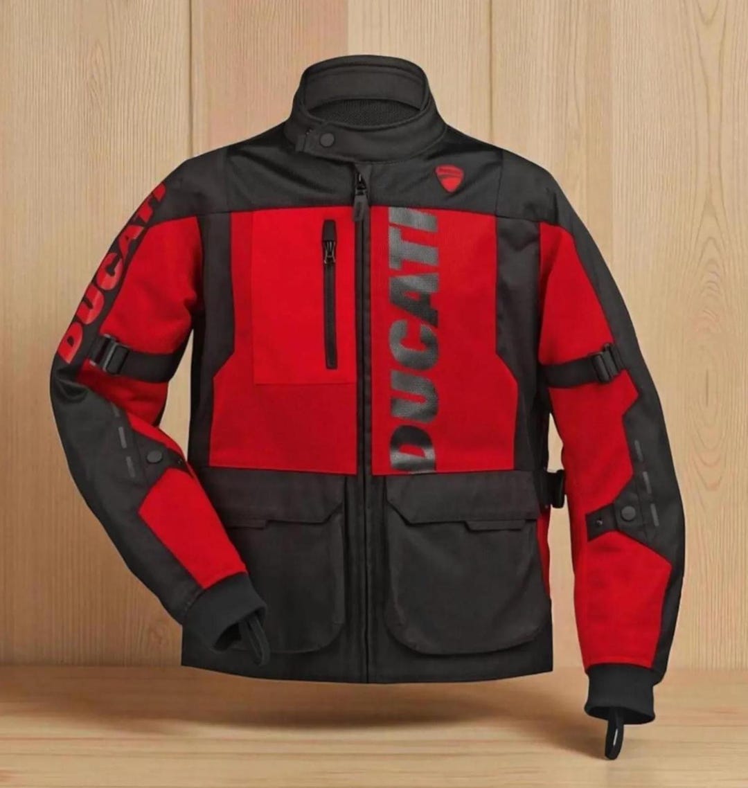 Ducati Corse Motorcycle Jacket: Waterproof Cordura CE Armored Riding ...