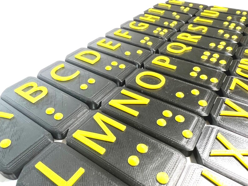 Braille Alphabet Tiles - Etsy