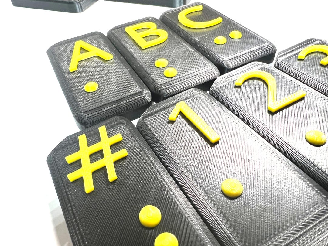 Braille Alphabet Tiles - Etsy