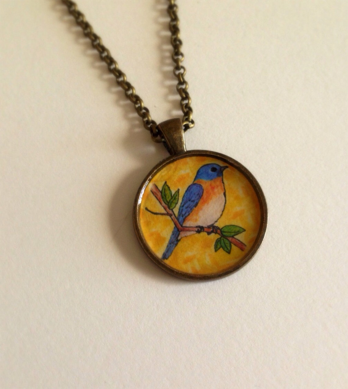 Bluebird Necklace Bluebird of Happiness Pendant Gift - Etsy