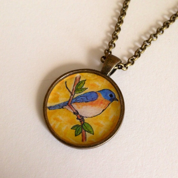 Bluebird Necklace - Etsy