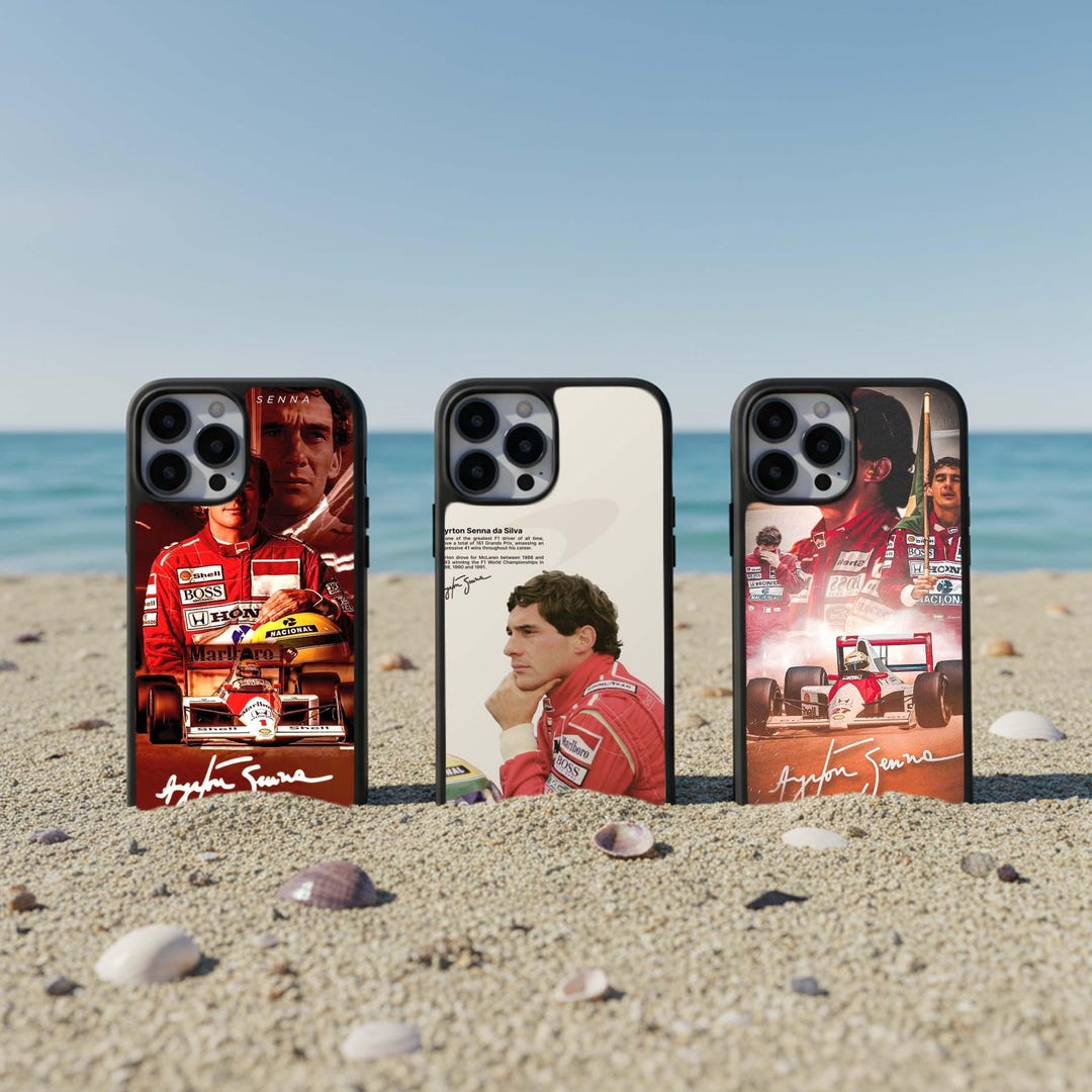 Ayrton Senna Phone Case F1 Legend Driver Inspired Custom Phone Case ...