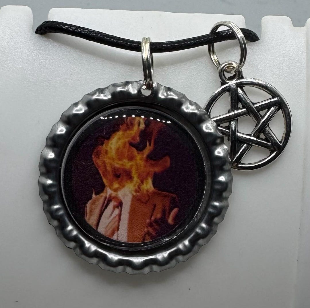 Late Night With the Devil Horror Necklace Pendant Halloween - Etsy