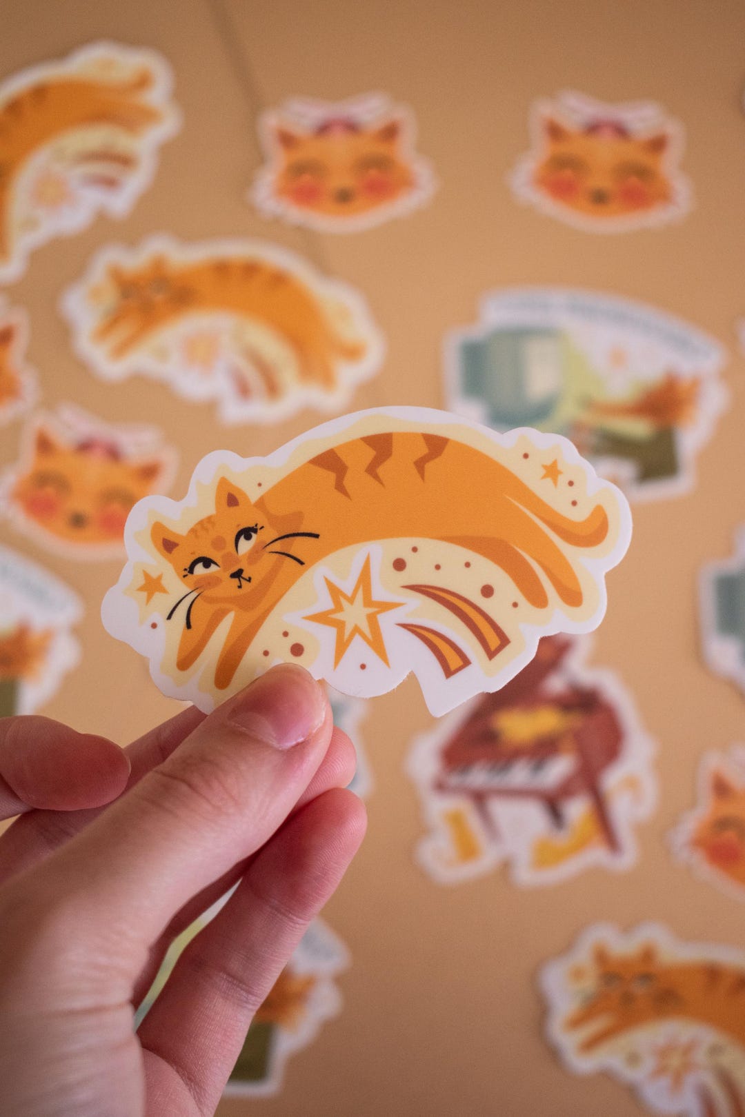 Magical Cat Sticker: Matte Vinyl, Water Resistant, Laptop Decal - Etsy