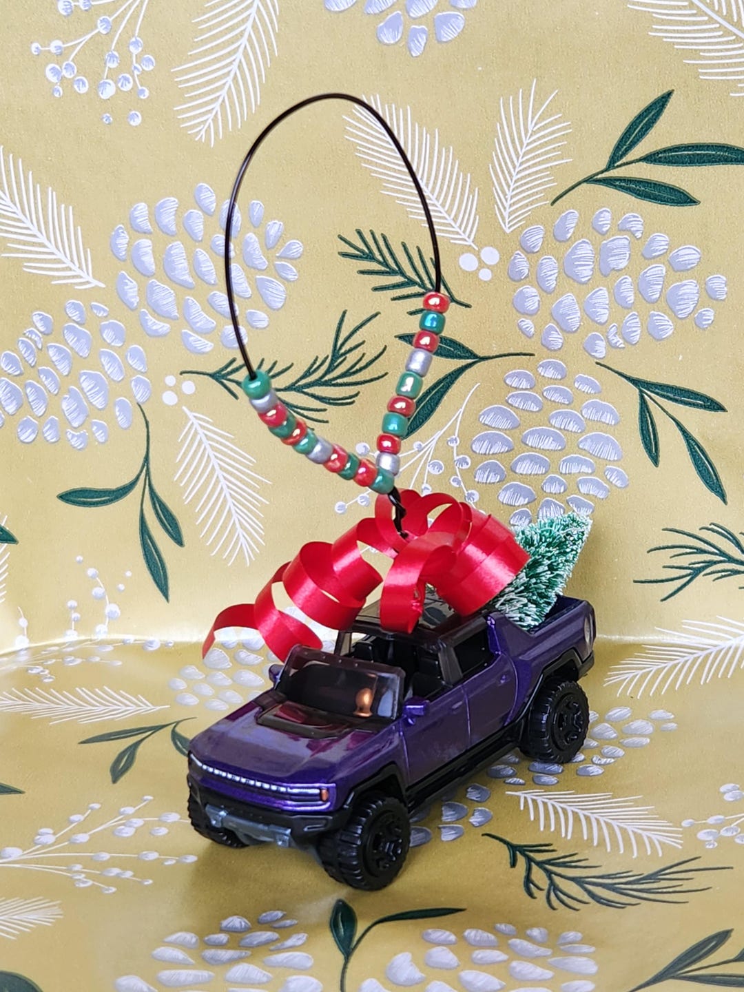 Hummer EV Christmas Tree Ornament in Purple - Etsy