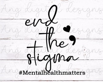 Mental Health Matters SVG Semicolon SVG Mental Health Awareness SVG ...