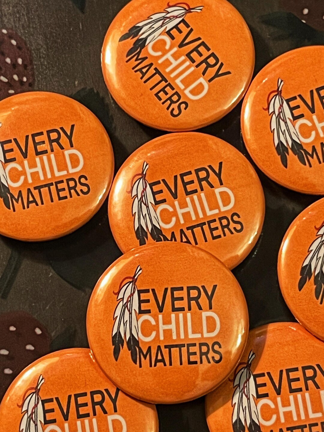 Handmade “every Child Matters” Buttons: 37mm, Crafted in Canada - Etsy