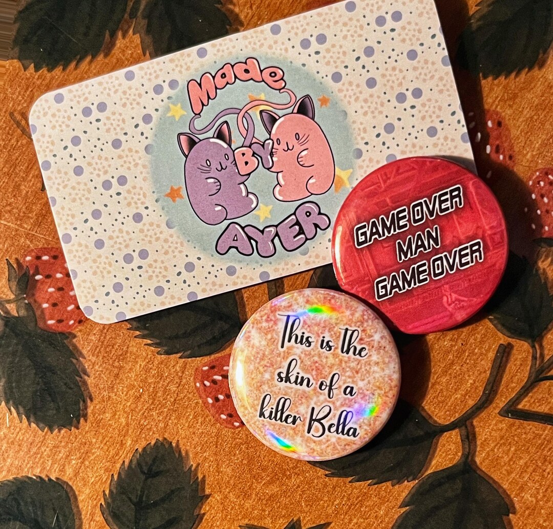 Handmade Movie Quote Pins: 37mm, Crafted in Canada - Etsy