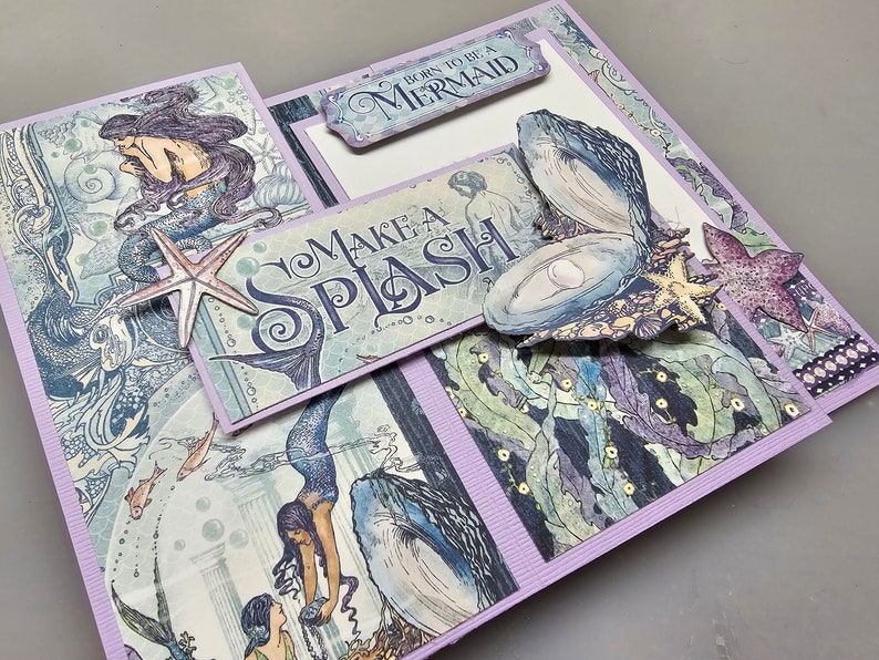 Make a Splash Handmade Mermaid Ocean Seashell Pearl Clam Starfish Z ...