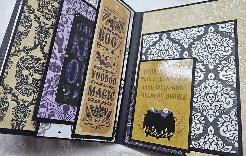 Halloween Gothic SCRAPBOOK Photo Mini Album - Etsy