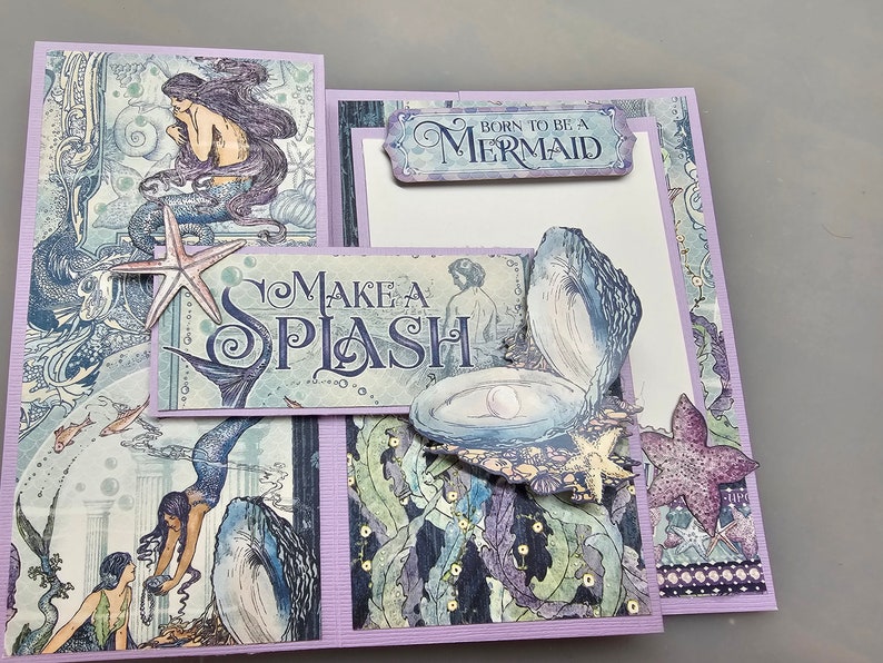 Make a Splash Handmade Mermaid Ocean Seashell Pearl Clam Starfish Z ...