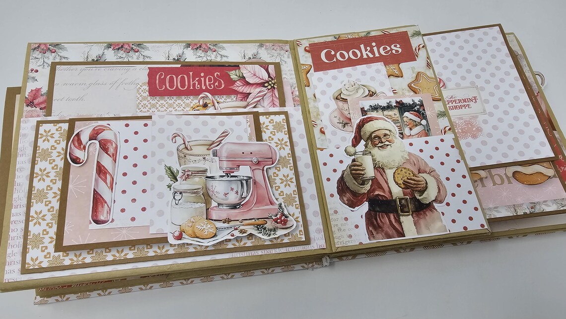 Gingerbread Bakery Mini Album Journal Recipe Paper Bag Book - Etsy
