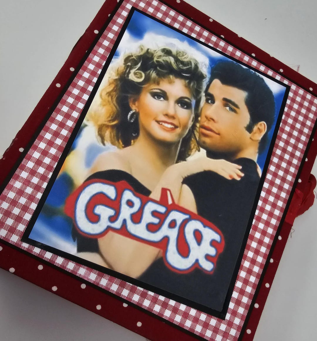 Fabulously Retro GREASE Themed Journal #shabbyartboutique - Etsy