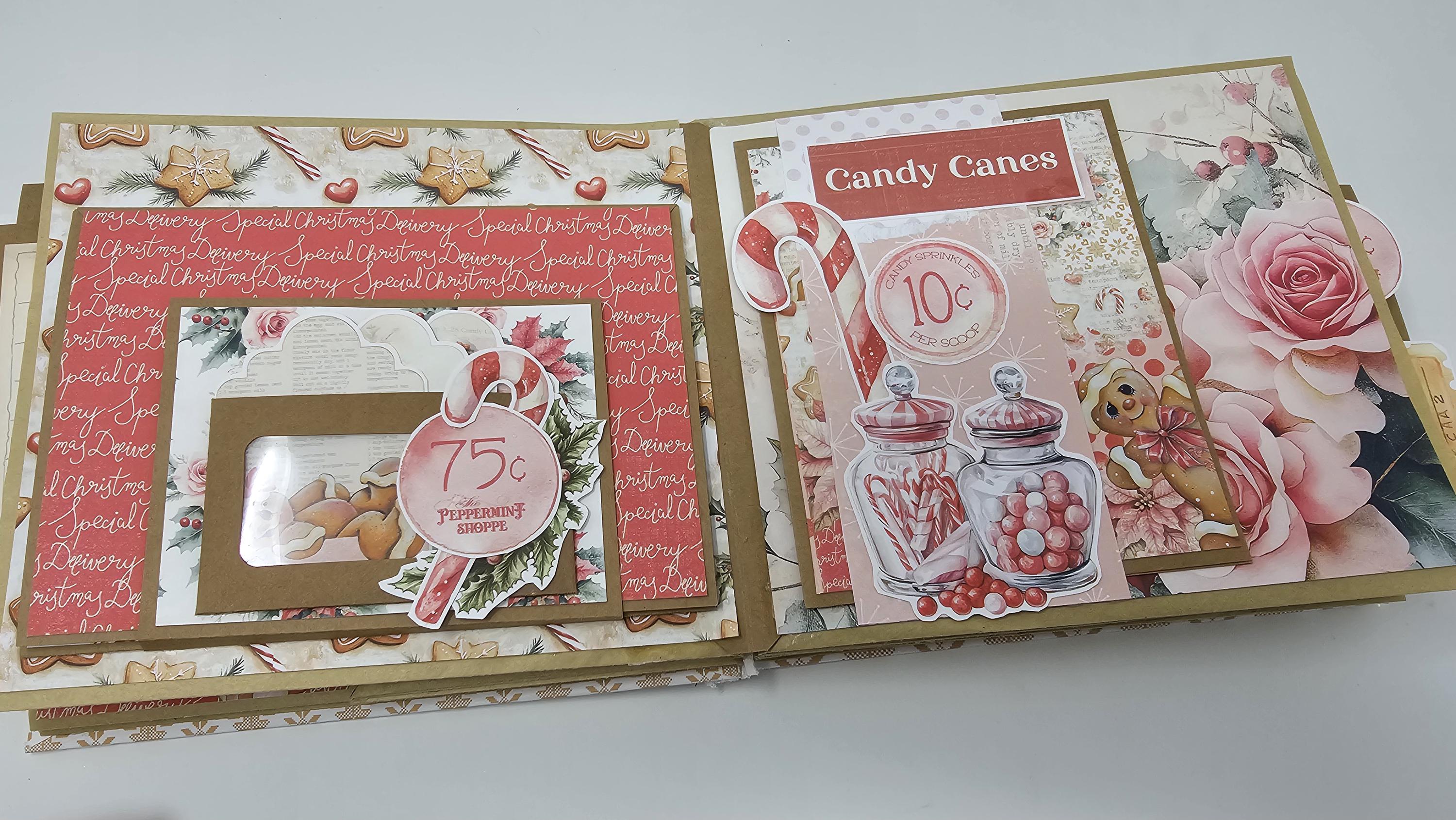 Gingerbread Bakery Mini Album Journal Recipe Paper Bag Book - Etsy