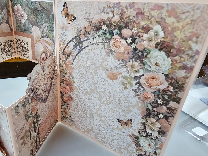 Wedding Love Unique Z Fold Pop up Handmade Card - Etsy