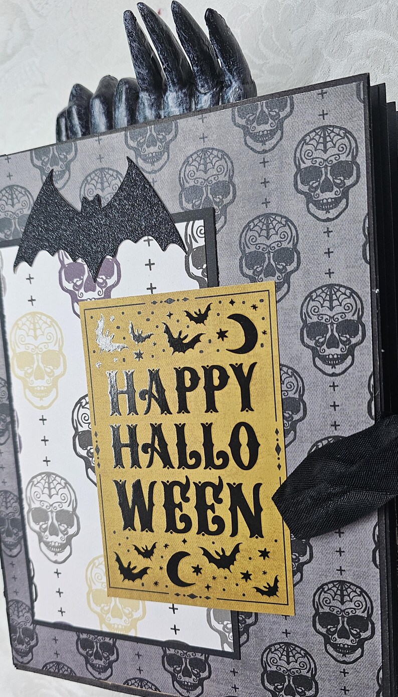 Halloween Gothic SCRAPBOOK Photo Mini Album - Etsy