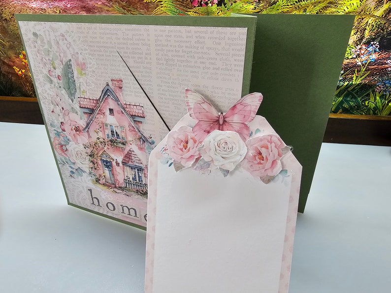 Handmade New Home Owner Littl House Filled With Love Pop up Z Fold Card ...
