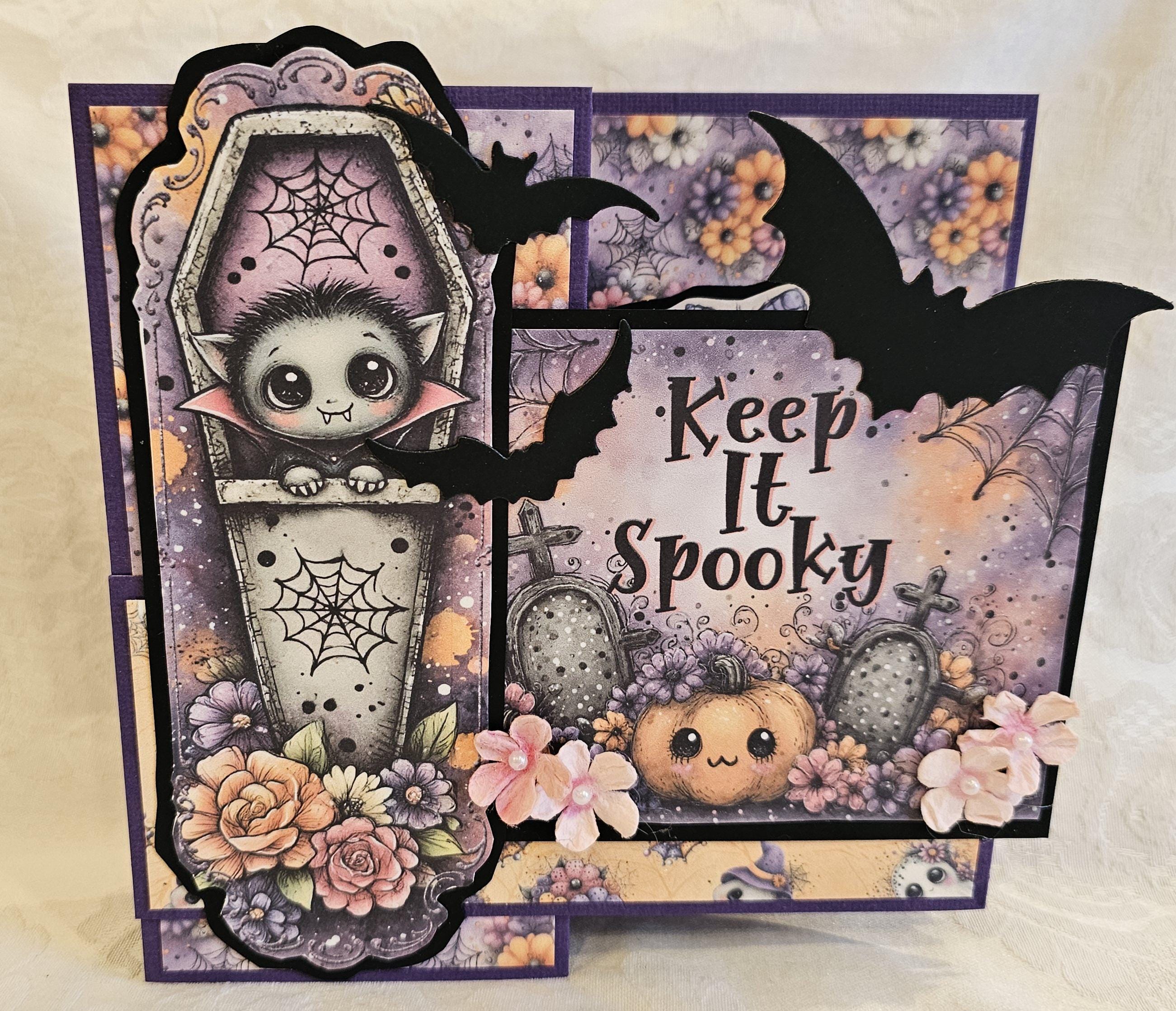 Keep It Spooky Happy Halloween Handmade Card - Etsy