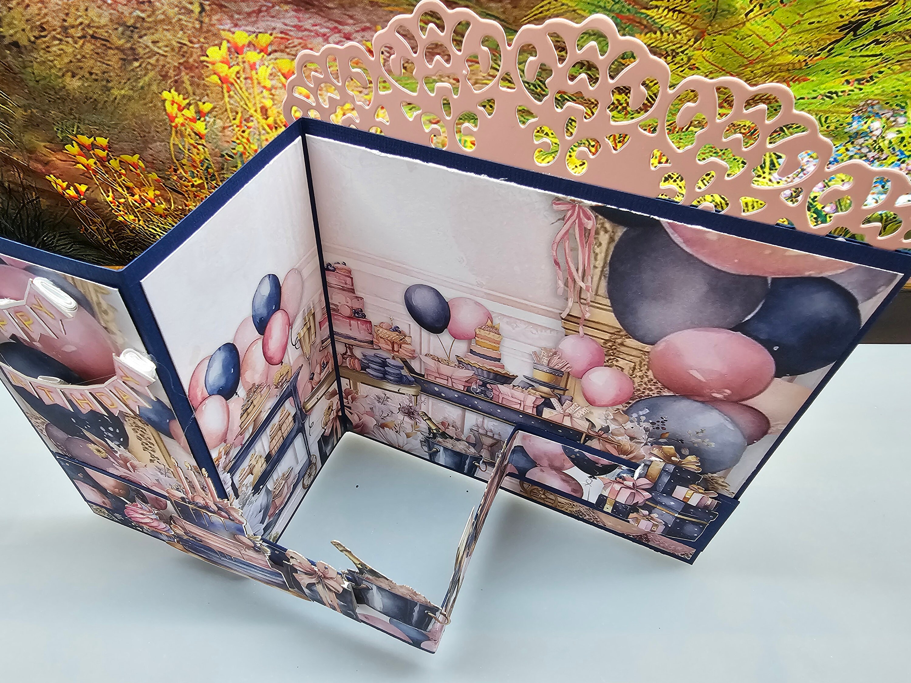 Happy Birthday Handmade Z Fold Pop up Card - Etsy