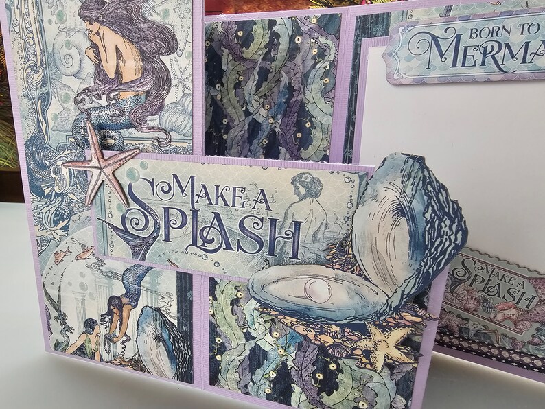 Make a Splash Handmade Mermaid Ocean Seashell Pearl Clam Starfish Z ...