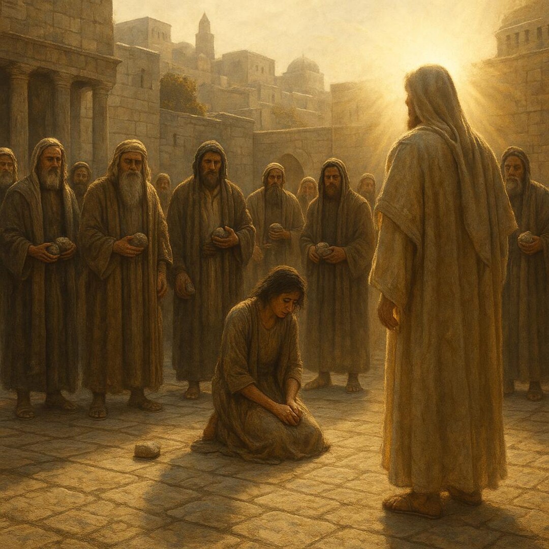 Let Him Without Sin Cast the First Stone - Etsy