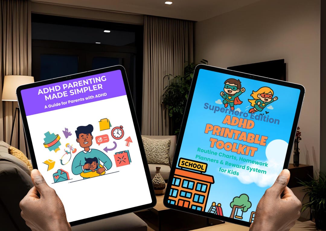 ADHD Parenting Guide (parents With ADHD) + Superhero Theme Printable ...