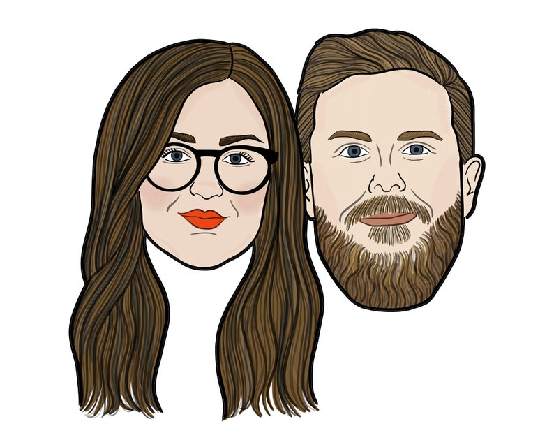 Custom Face Portrait Printable Digital Portrait Custom - Etsy