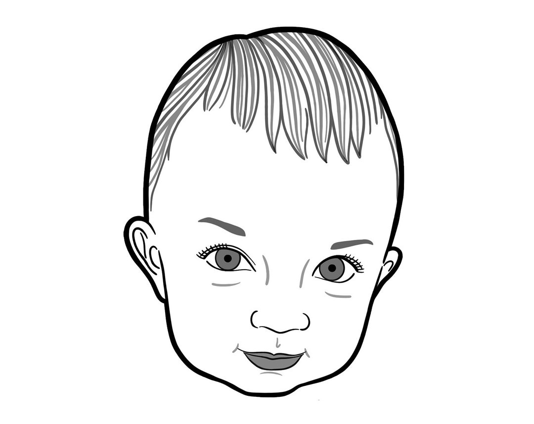 Custom Digital Portrait, Printable Kids Portrait, Custom Caricature ...