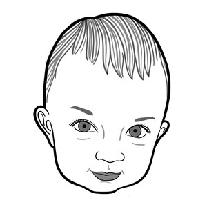 Custom Face Portrait, Printable Digital Portrait, Custom Caricature ...