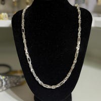 A Vintage 16 Inch Solid Silver Curb Link Chain - Etsy