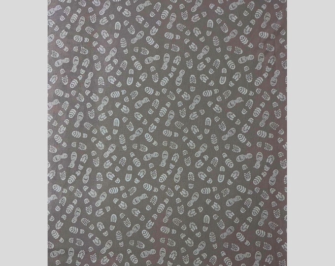 Boot Fabric in Gray-modern Scouting Line From Riley Blake Designs ...