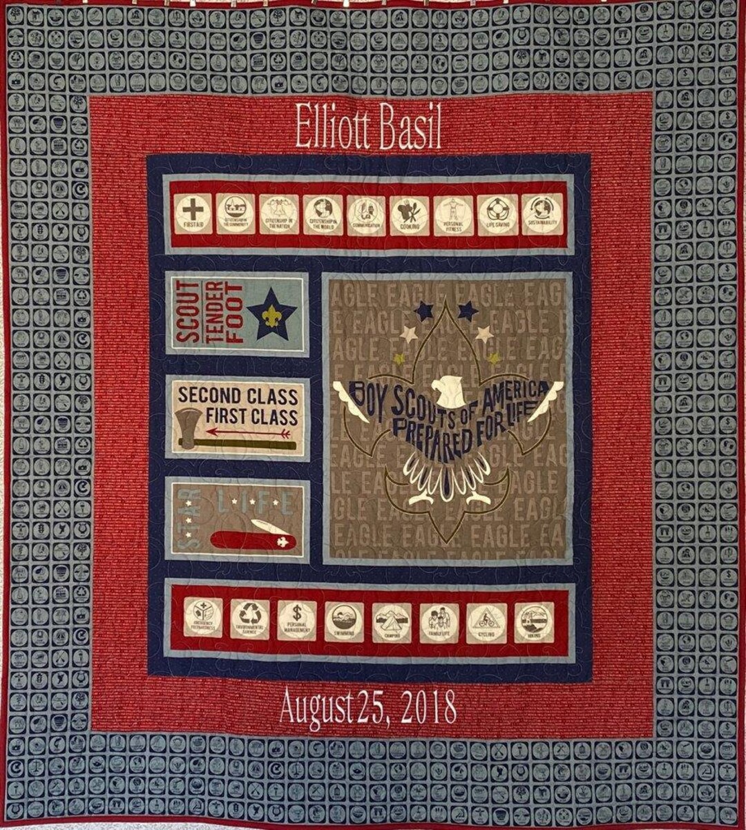 EAGLE SCOUT QUILT Eagle Scout Gift, Handmade Quilt Only 2 Left - Etsy