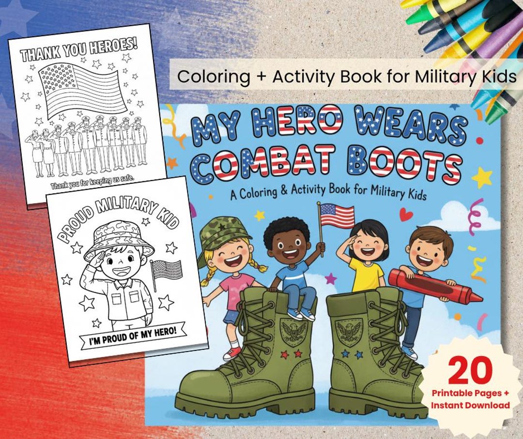 When Daddy/mommy is Deployed Coloring Book | Military Kids Missing ...
