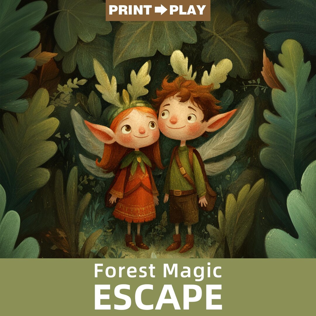 Forest Escape Room Game: Kids Printable Puzzle Adventure (PDF Download ...