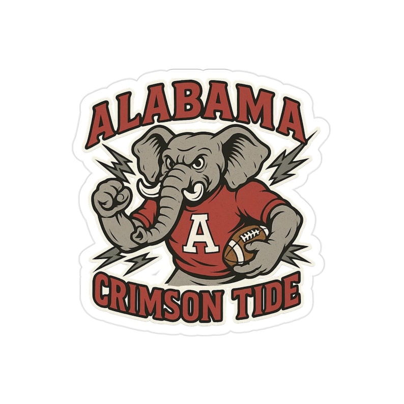 Die-cut Outdoor Sticker, Alabama Crimson Tide, Cool Car Decoration ...