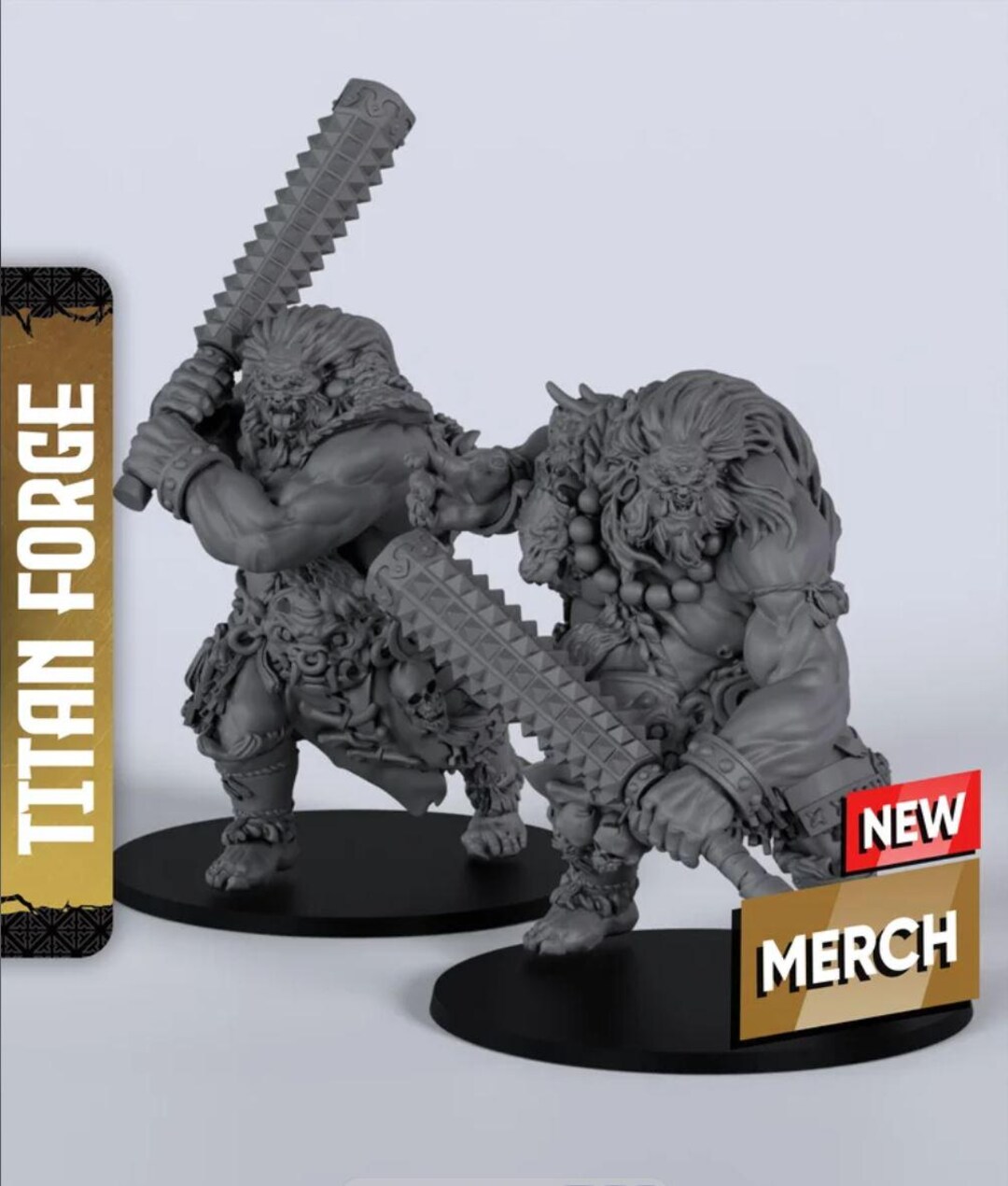 Oni Demonic Ogres | 2-piece Monstrous Infantry Squad | 28mm & 32mm ...