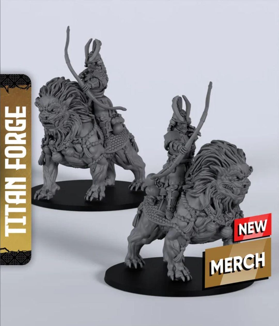 Komainu Mounted Archers | 2-piece Samurai Cavalry Squad | 28mm & 32mm ...