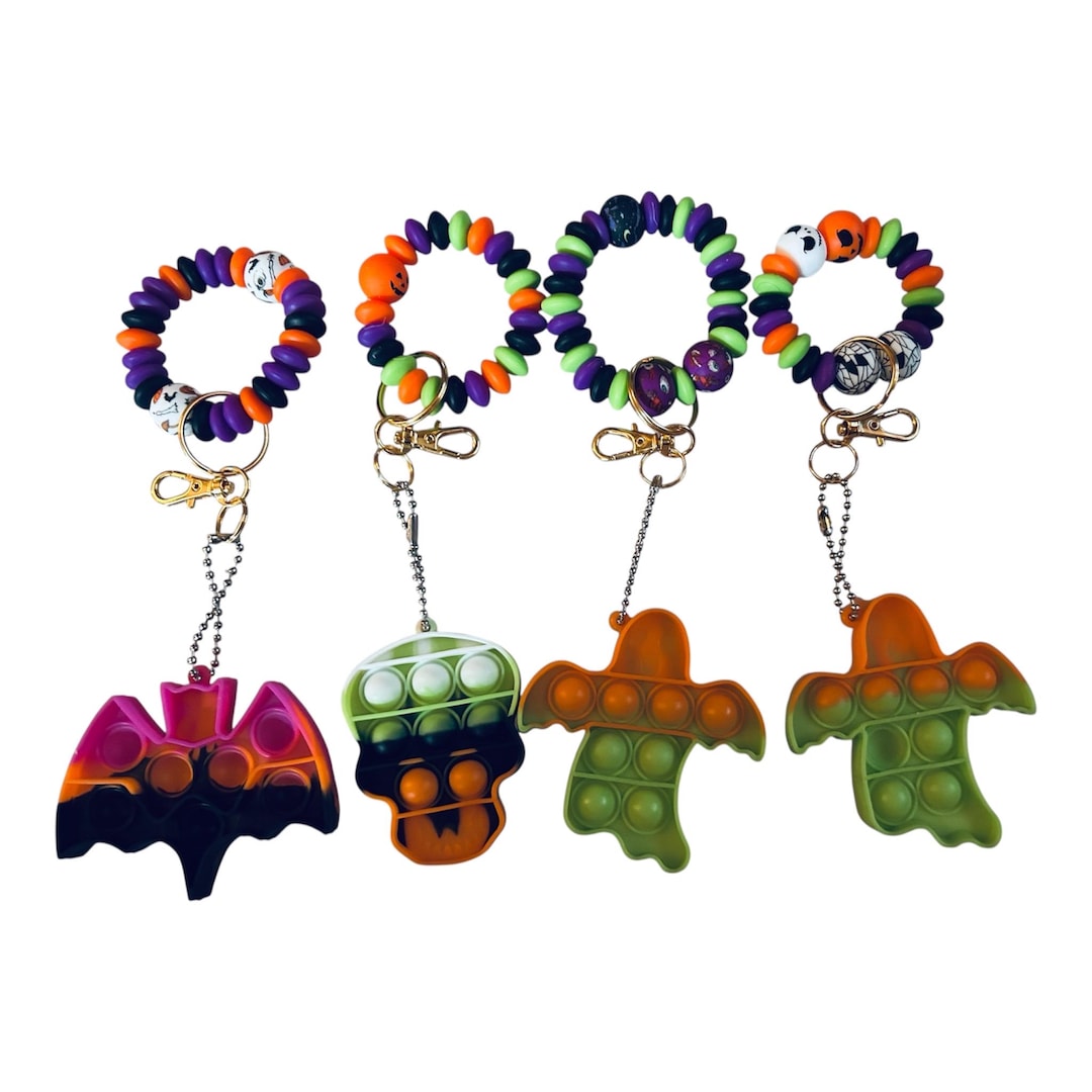 Halloween Pop It Fidget Keychain: Spooky Trick - Etsy
