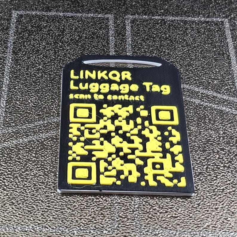 Personalized QR Code Luggage Tag - Etsy