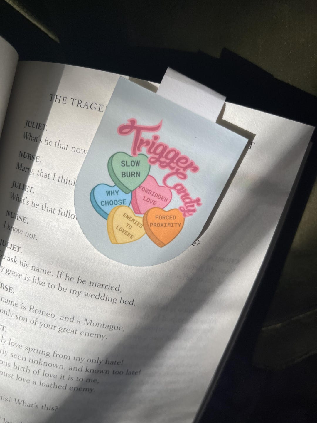 Trigger Candy Magnetic Bookmark | Romance Tropes Bookmark | Book ...