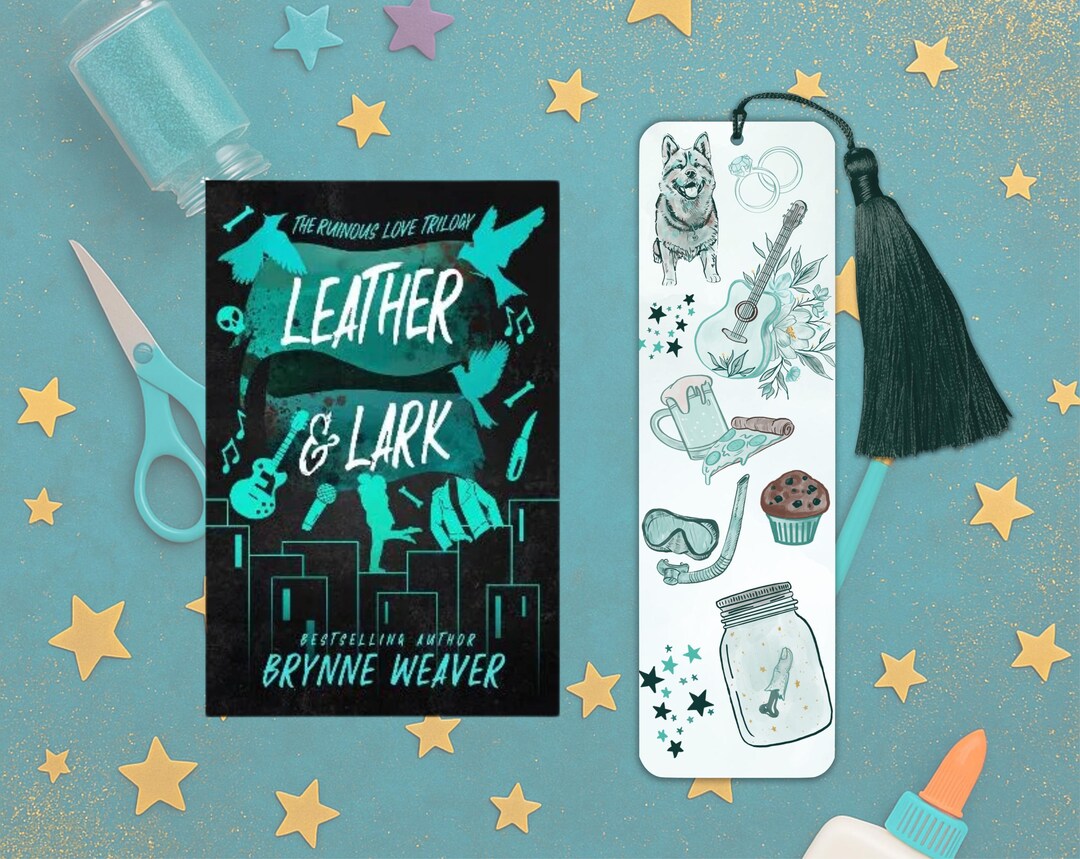 Leather & Lark Inspired Bookmark | Dark Romance Bookish Gift | Morally ...