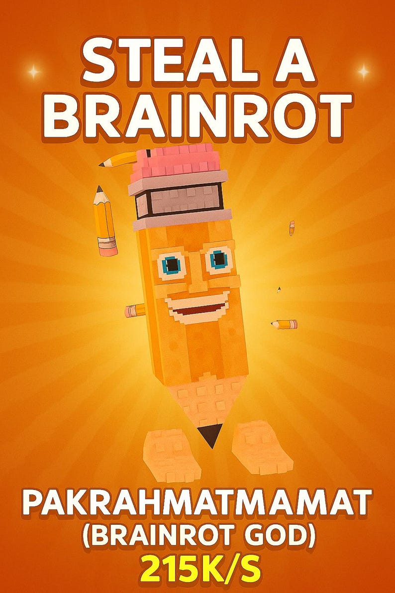 Roblox Steal A Brainrot - Pakrahmatmamat | Brainrot God | 215K/S | (1 ...