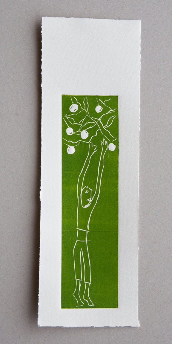 Linoprint : fruit of the Tree - Etsy
