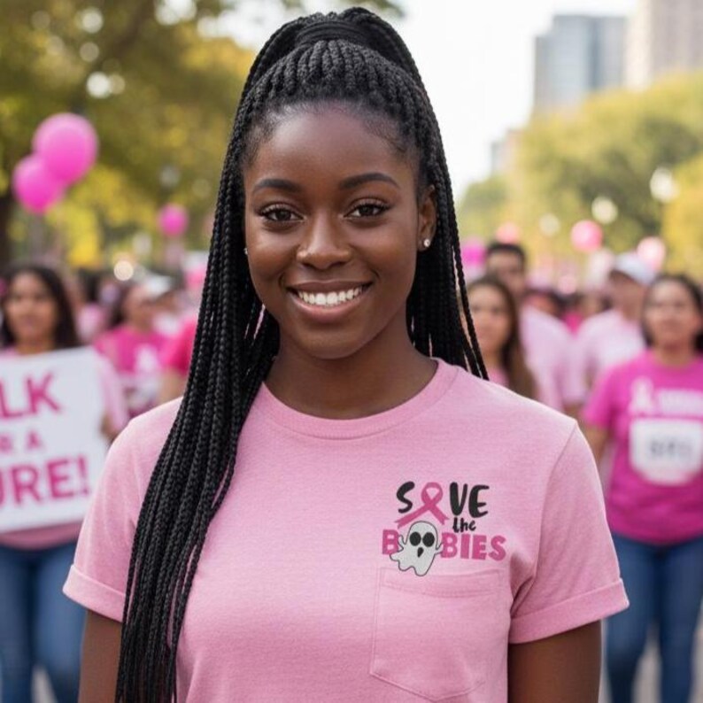 Embroidered Breast Cancer Awareness T-shirt: Survivor Support Gift - Etsy
