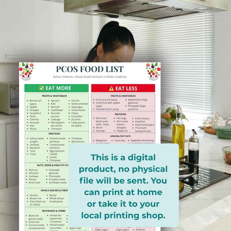 PCOS Diet Food List, Hormone Balance Guide, Insulin Resistance, Eat ...