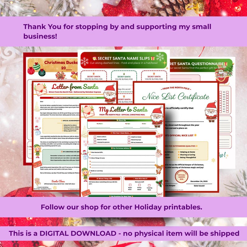 Reindeer Approved Christmas Wishlist for Kids | Holiday Activity ...